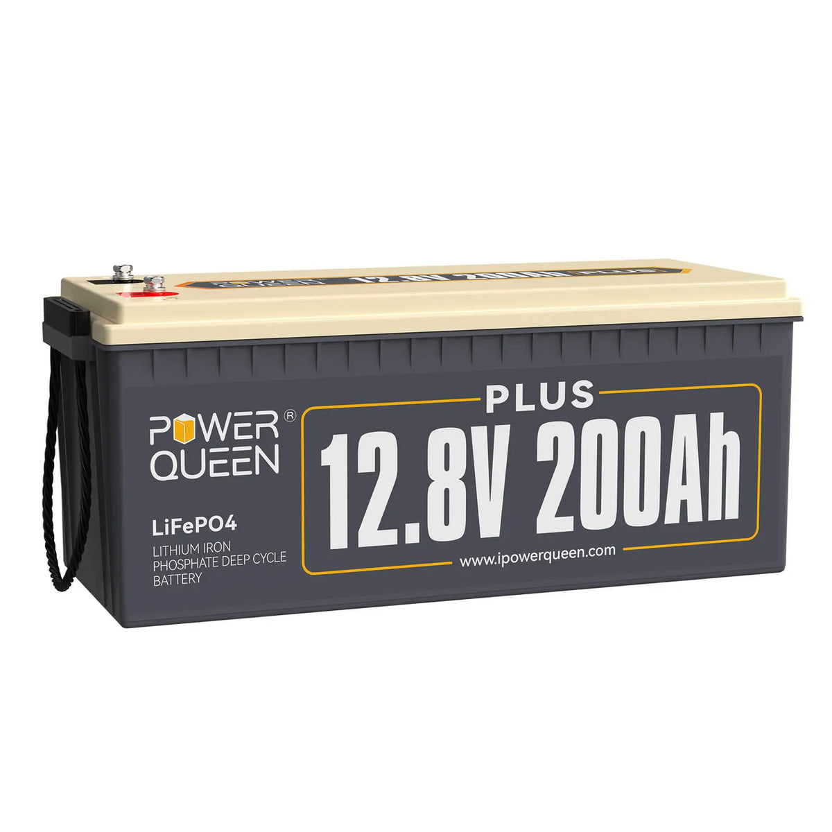 Power Queen 12V 200Ah PLUS LiFePO4 Battery, Built-in 200A BMS – Power ...